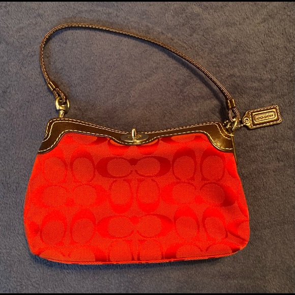Coach | Bags | Red Coach Mini Handbag | Poshmark